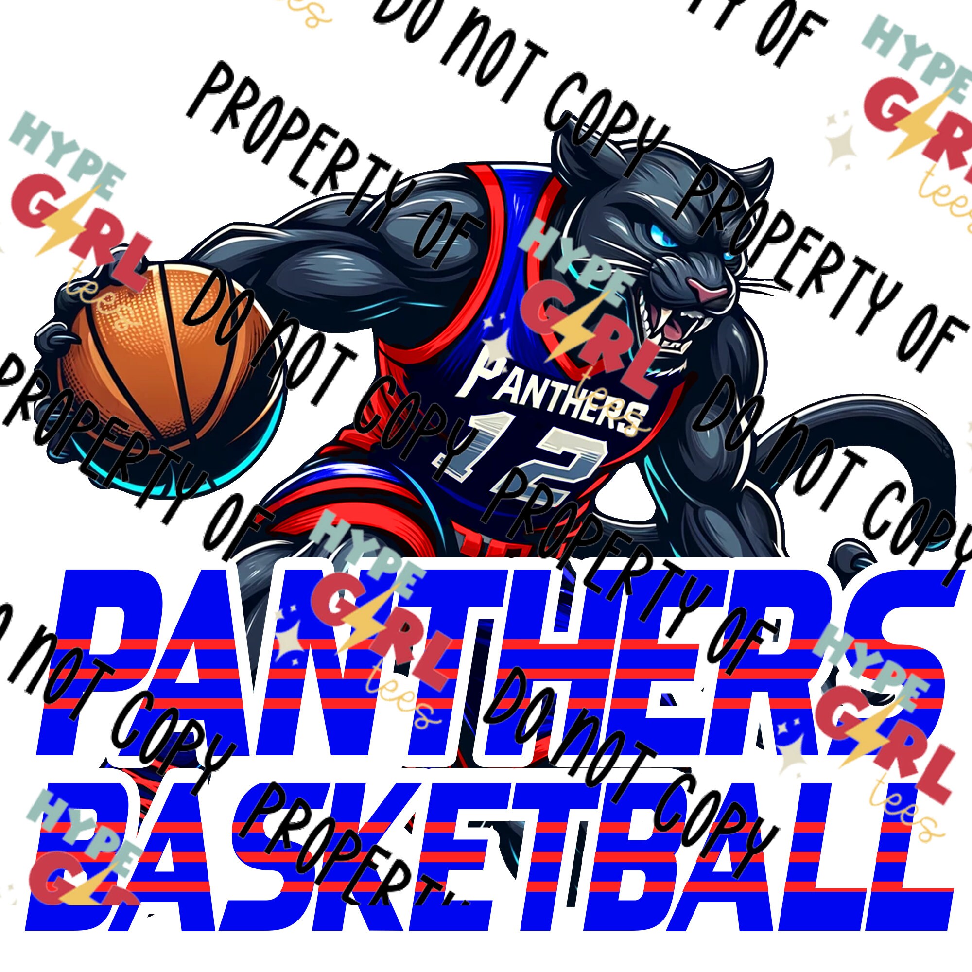 Panther Basketball PNG Digital File. Navy & Gold Variation. Other ...
