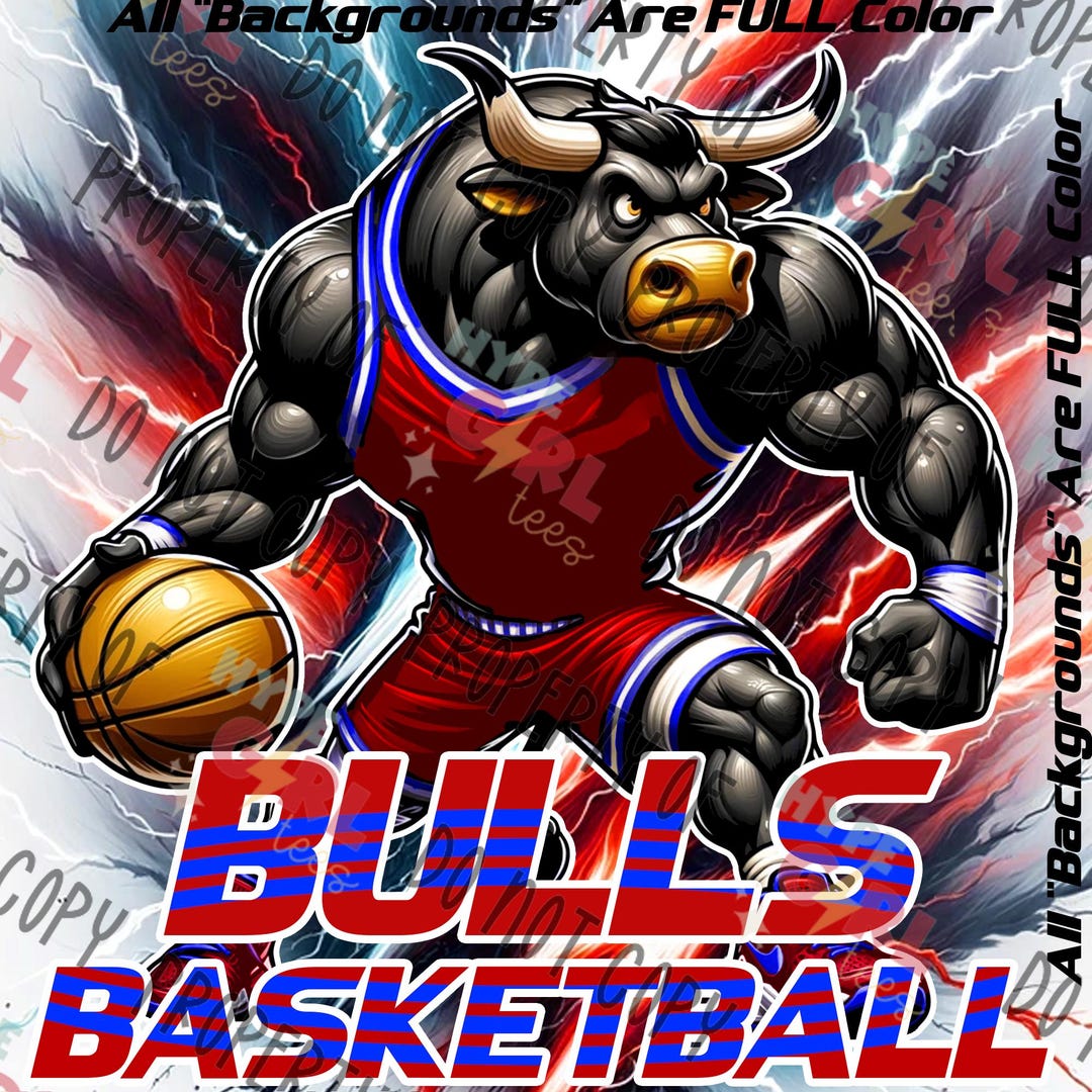 Bulls Basketball PNG, Red & Blue Variation. Others Colors Available ...