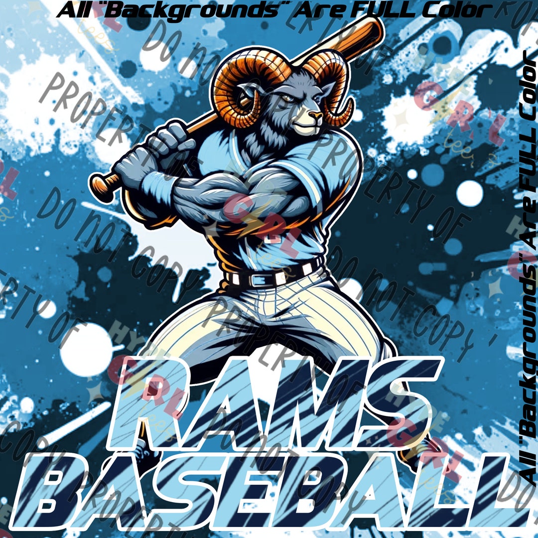 Rams Baseball / Softball Mascot Design PNG Digital File. Columbia ...