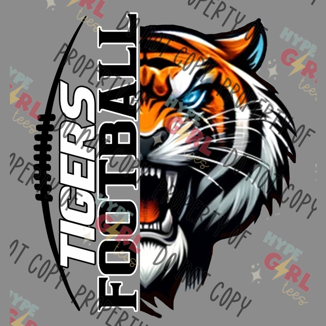 Tigers Football Design, Digital File PNG. Instant Download, Ready to ...