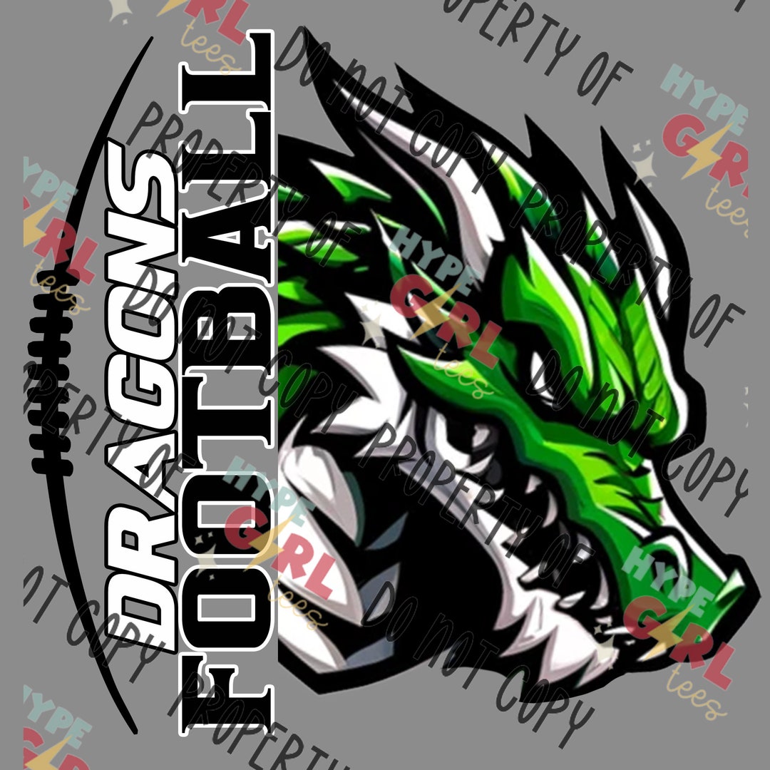 Dragons Football Design, Digital File PNG. Instant Download, Ready to ...