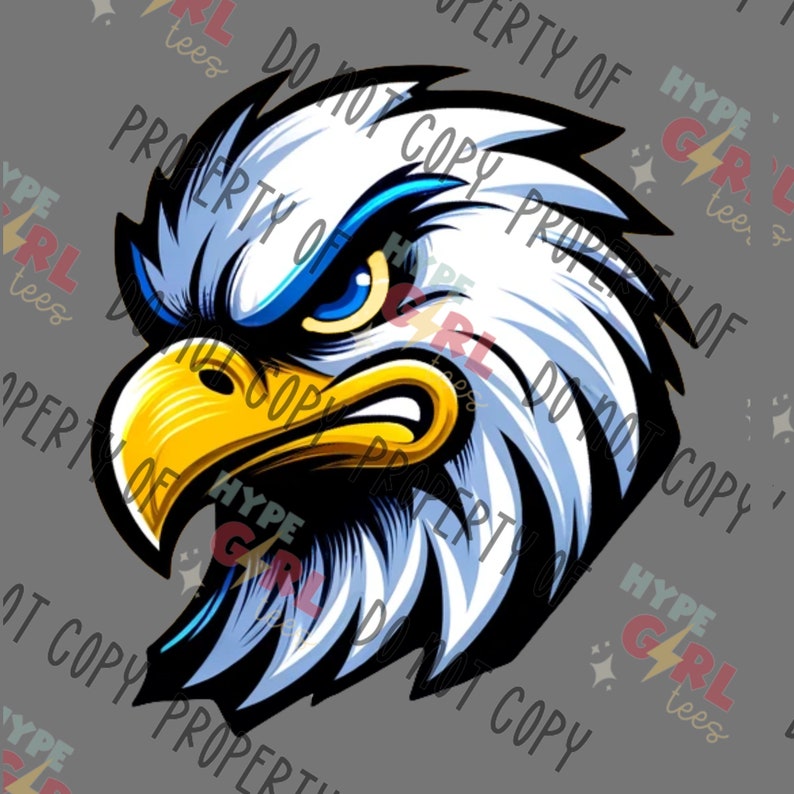 Eagles Logo 2 PNG, Digital File. Eagle Design for a Sports Team or ...