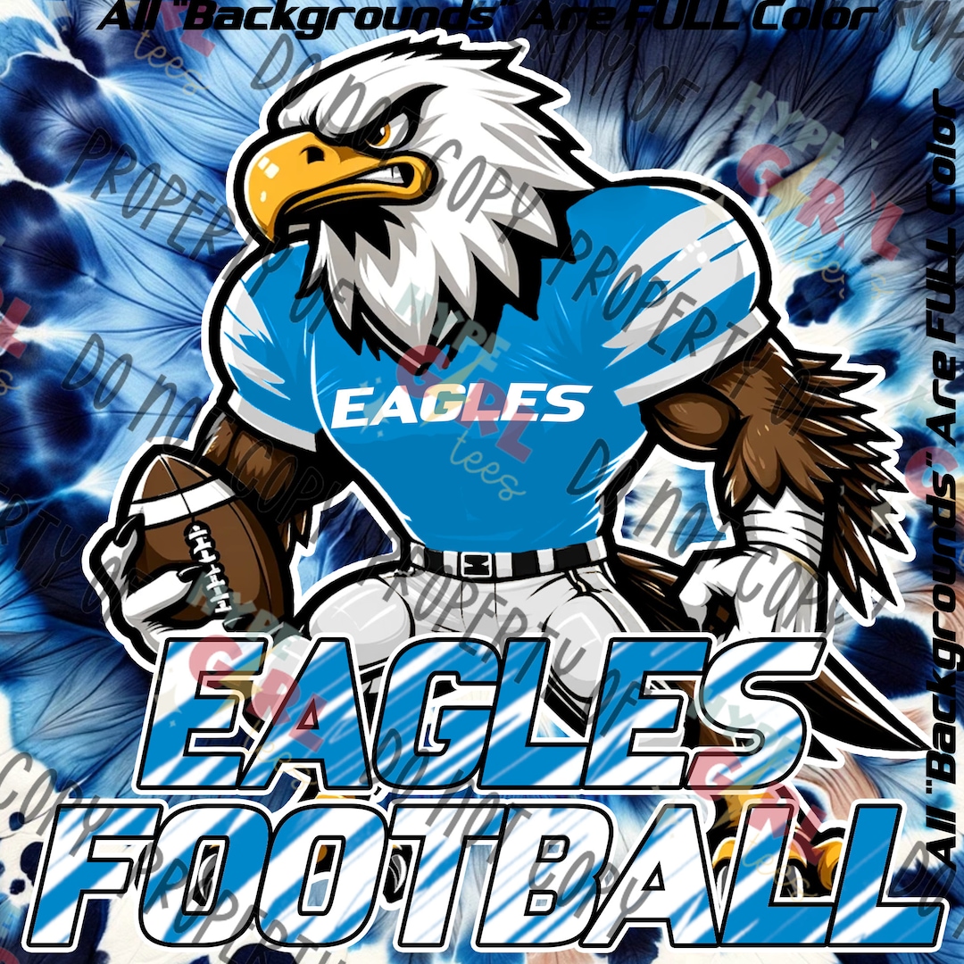 Eagles Football PNG Digital File. Columbia & White Variation. Other ...
