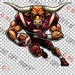Longhorns / Bulls / Steers Football Design PNG Digital File. Maroon ...