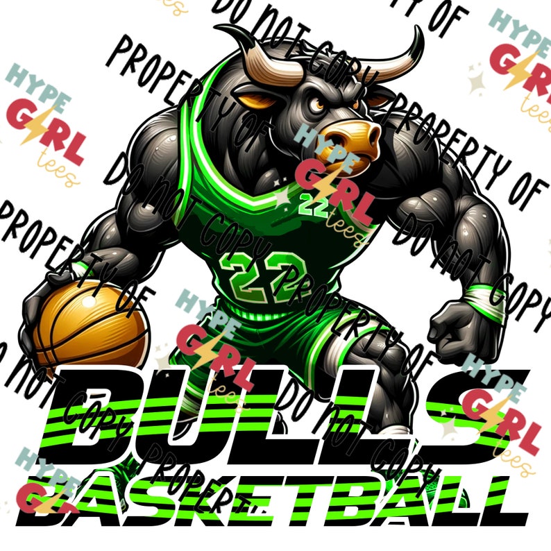 Bulls Basketball PNG, Green & Black Variation. Others Colors Available ...