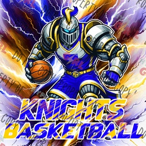 Knights / Warriors Basketball Mascot PNG, Digital File. Knights Logo ...