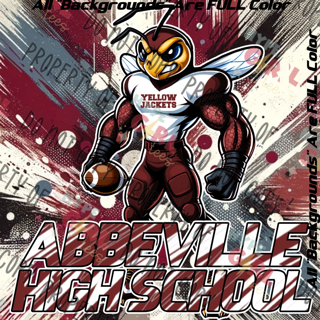 Hornets Football Mascot PNG Digital File. Maroon & White Variant. OTHER ...