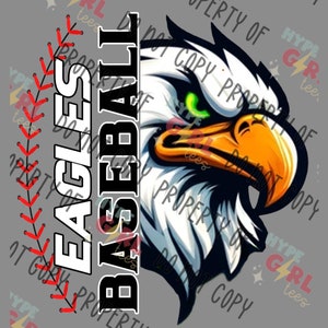 Eagles Baseball Design, Digital File PNG. Instant Download, Ready to ...