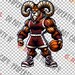 Rams Basketball Mascot PNG, Digital File. Rams Logo. Maroon & White ...