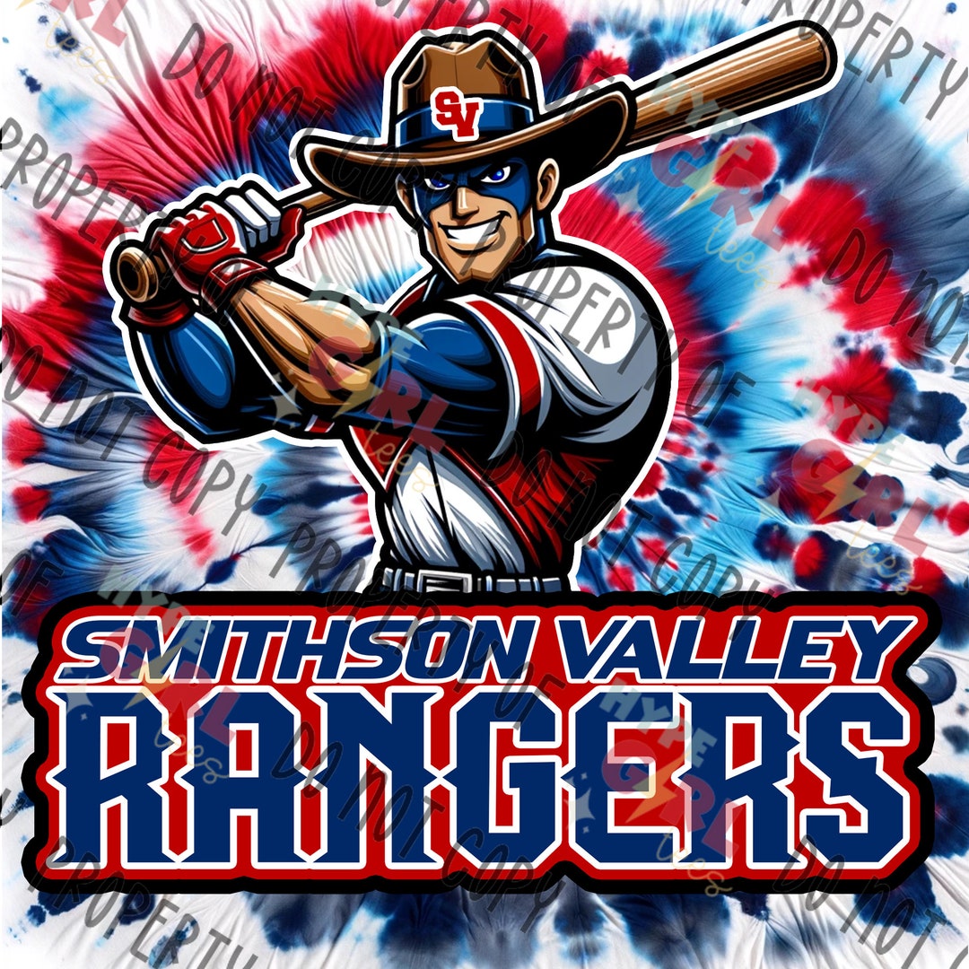 Rangers Baseball Mascot PNG Digital File. Blue & Red Variant. OTHER ...