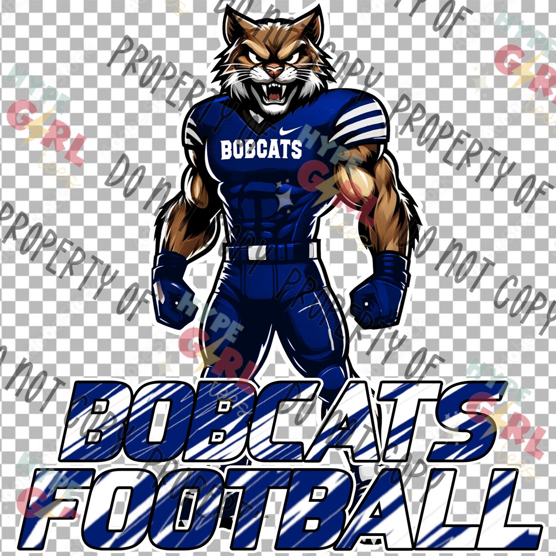 Wildcats Football PNG Digital File. Blue & White Variation. Other ...