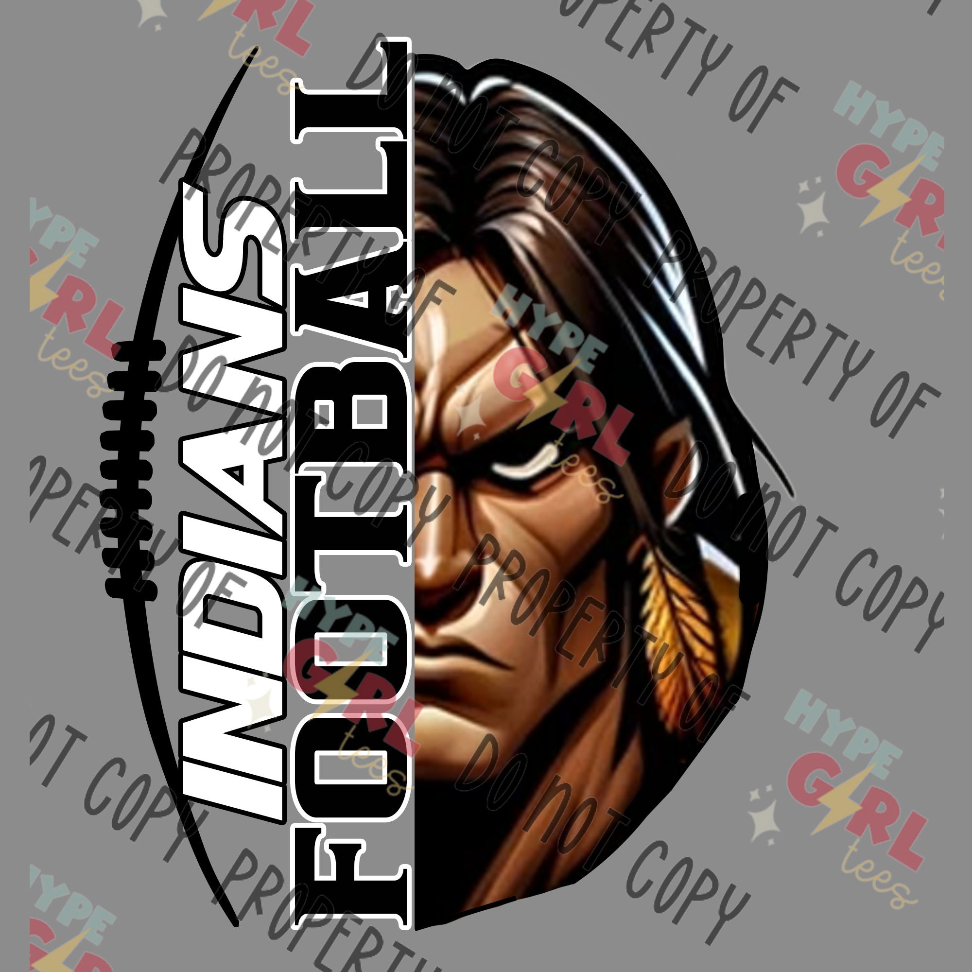 Indians Football Design, Digital File PNG. Instant Download, Ready to ...