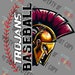 Spartans / Trojans / Warriors Baseball Design, Digital File PNG ...