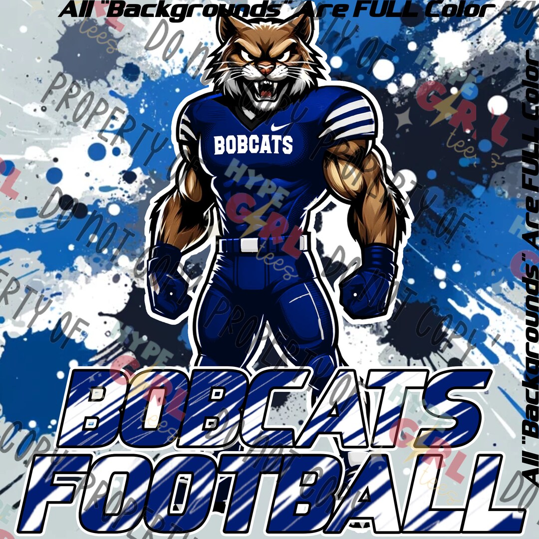 Wildcats Football PNG Digital File. Blue & White Variation. Other ...