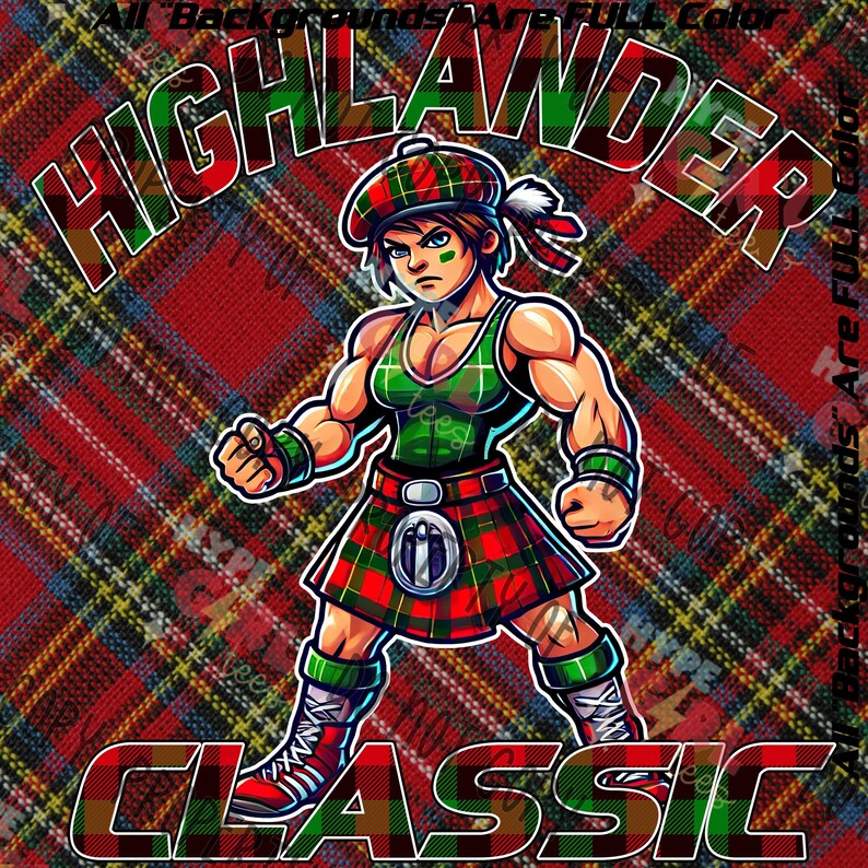 Exclusive Highlanders Wrestling Male & Female Designs - Etsy