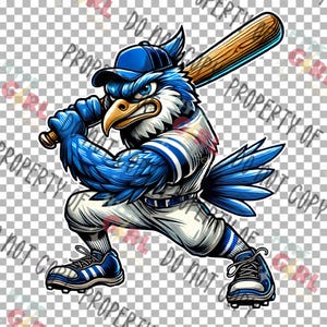 Bluejays Baseball Design PNG Digital File. Blue & White Variant Other ...