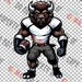 Buffalo Football PNG Digital File. Black & Grey Variation. Other Colors ...