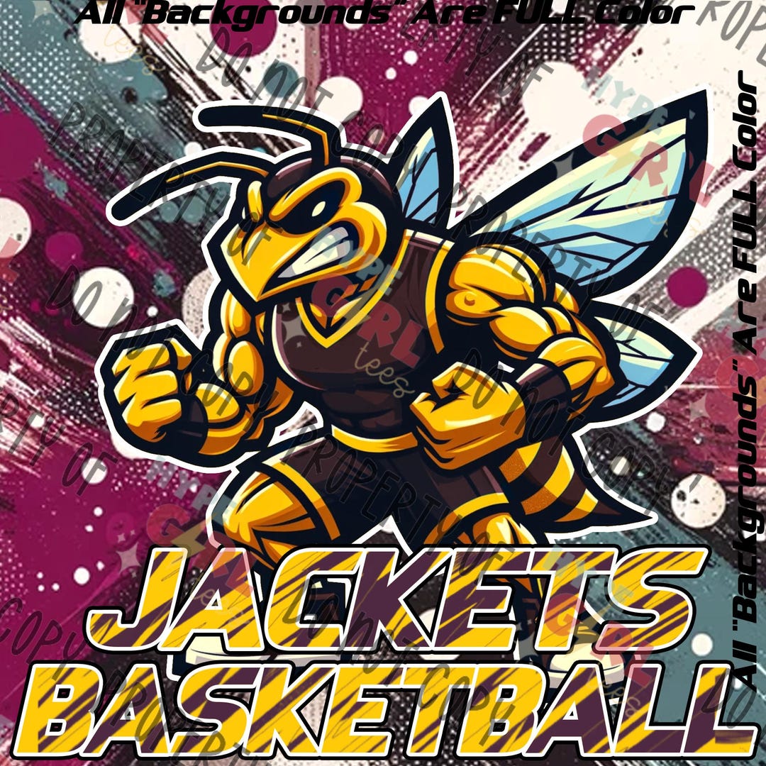 Hornets Basketball Design PNG Digital File. Maroon & Silver and Maroon ...