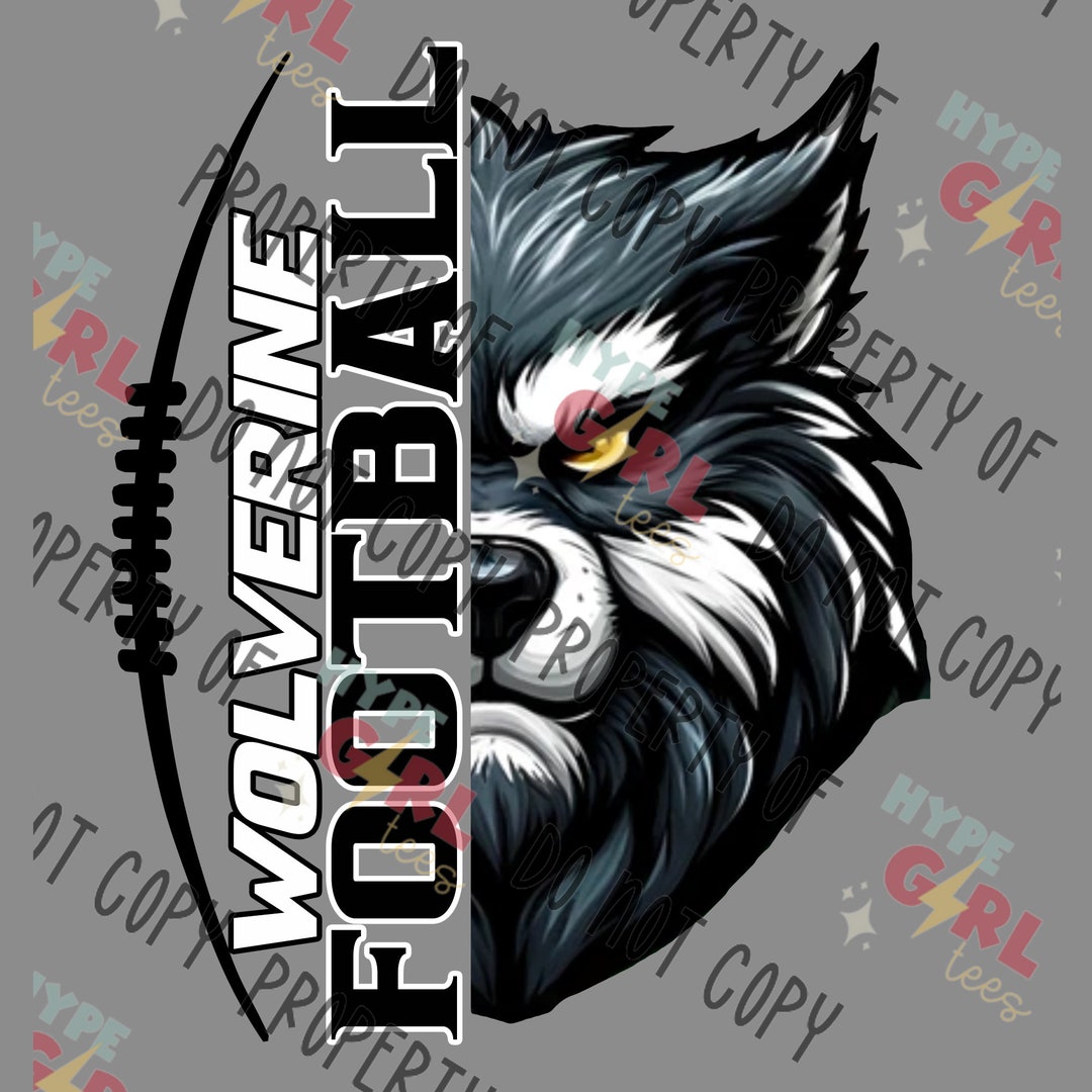 Wolverines Football Design, Digital File PNG. Instant Download, Ready ...