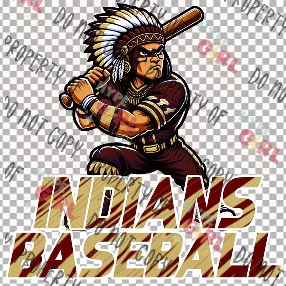 Indianer Maskottchen Baseball