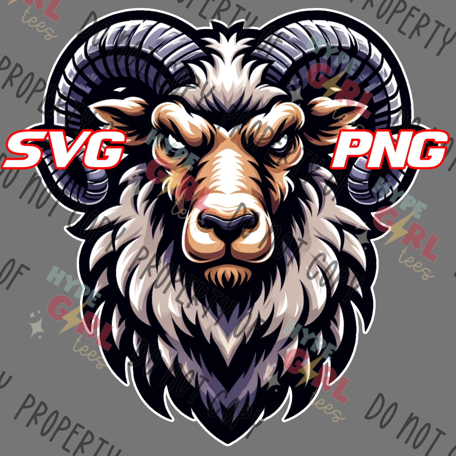 Ram Head SVG PNG, Digital File. Rams Logo Instant Download. TONS of ...