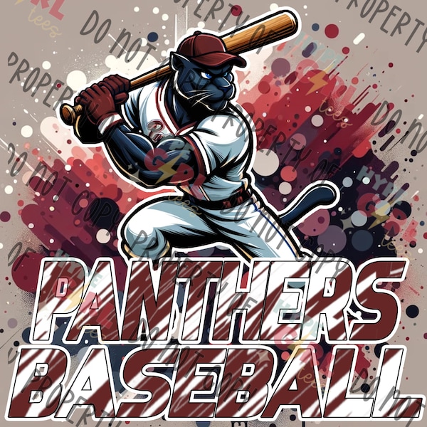 Panthers Baseball Png - Etsy