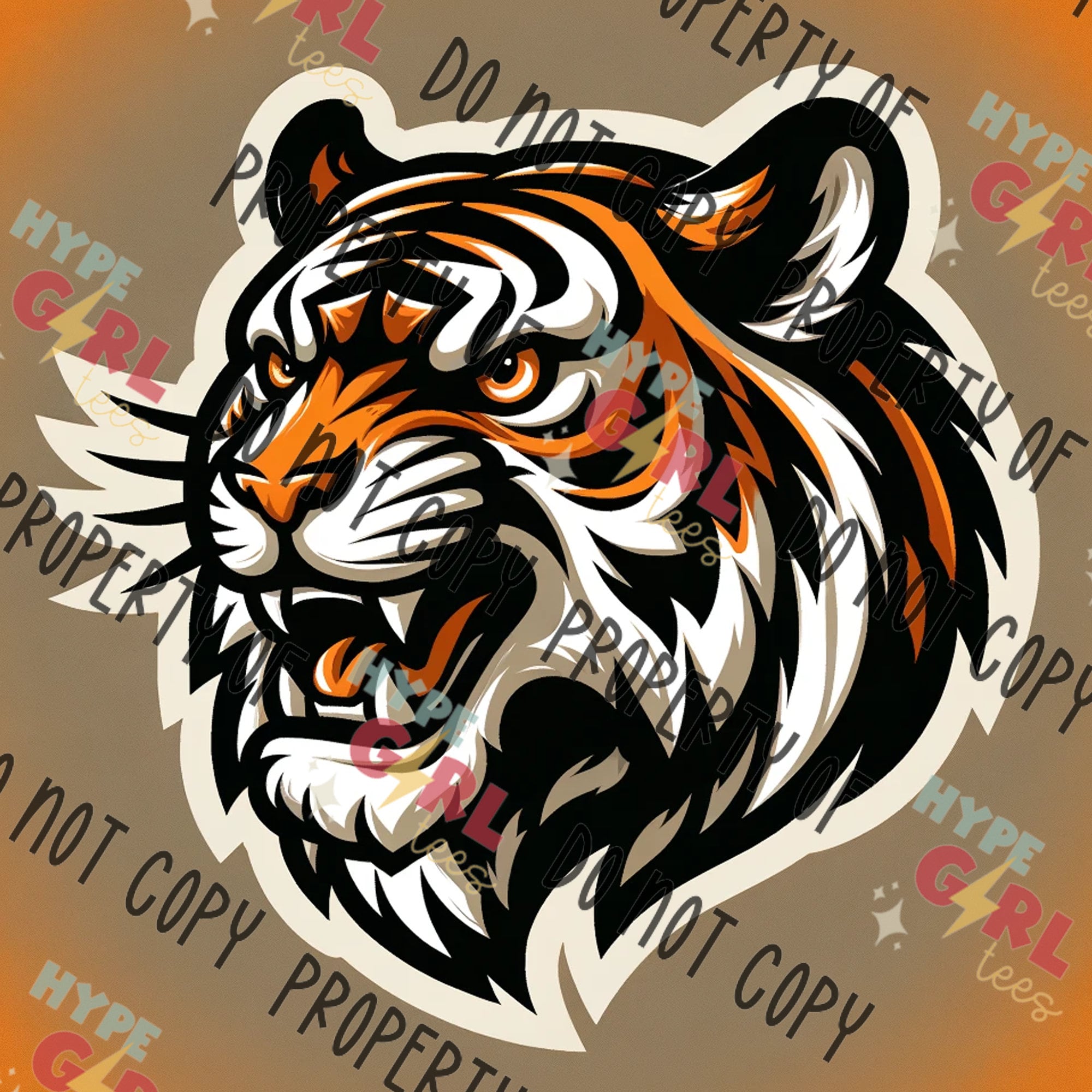 Tigers Logo PNG, Digital File. Tiger Design for a Sports Team or School ...