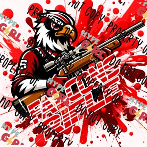 Falcon Rifle Team Mascot PNG, Digital File Instant Download. Other ...