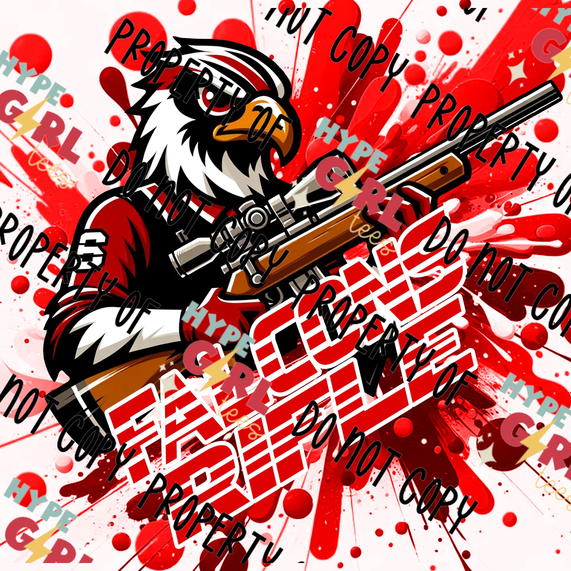 Falcon Rifle Team Mascot PNG Digital File Instant Download. - Etsy
