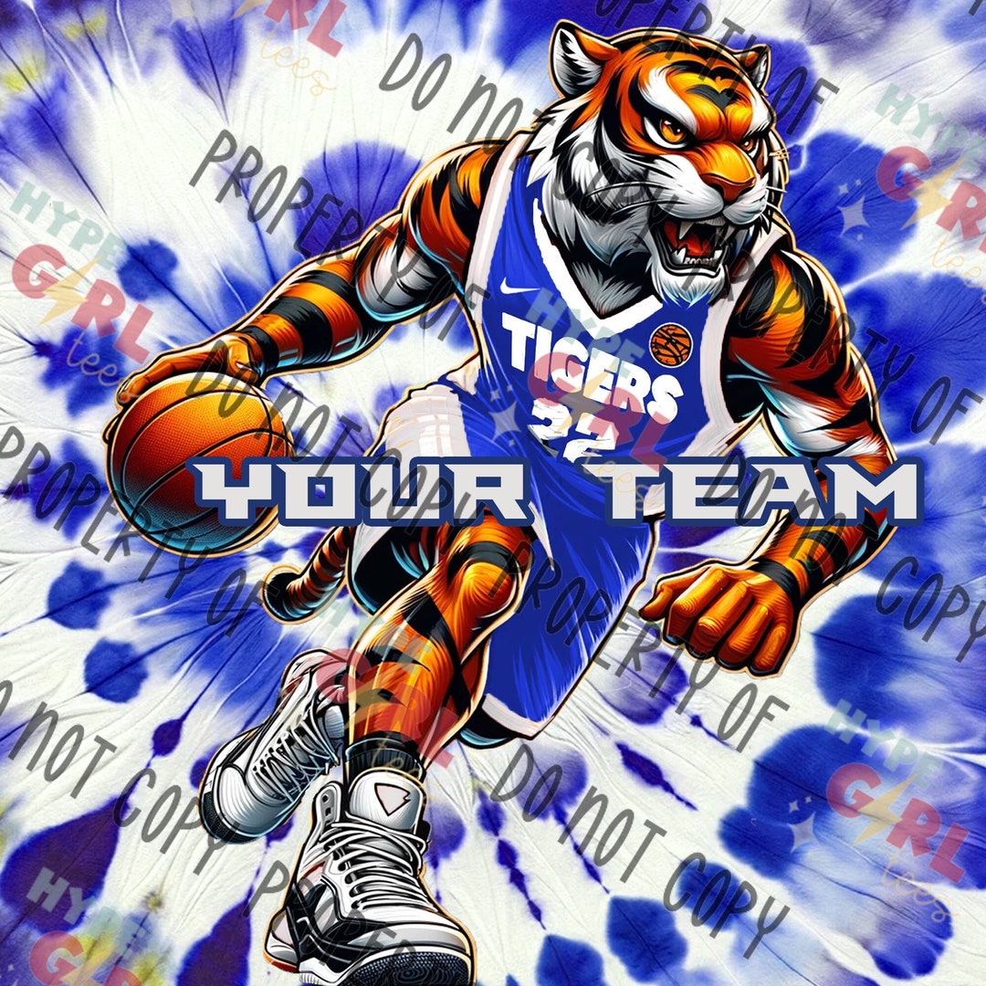 Tigers Basketball Royal Blue Variation - Etsy Australia