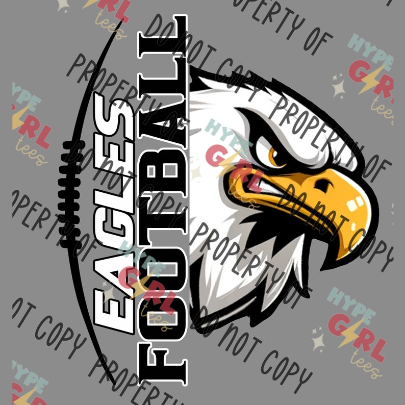 Eagles Football Design, Digital File PNG. Instant Download, Ready to ...