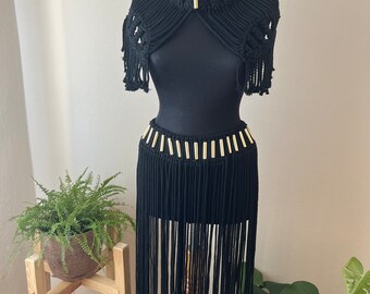 Macrame Dress, Handmade Clothing, Handcraft Costume, Beachwear Pareo ...