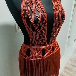 Macrame Dress , Bohemian Macrame Dress for Photoshoot , Boho Festival ...