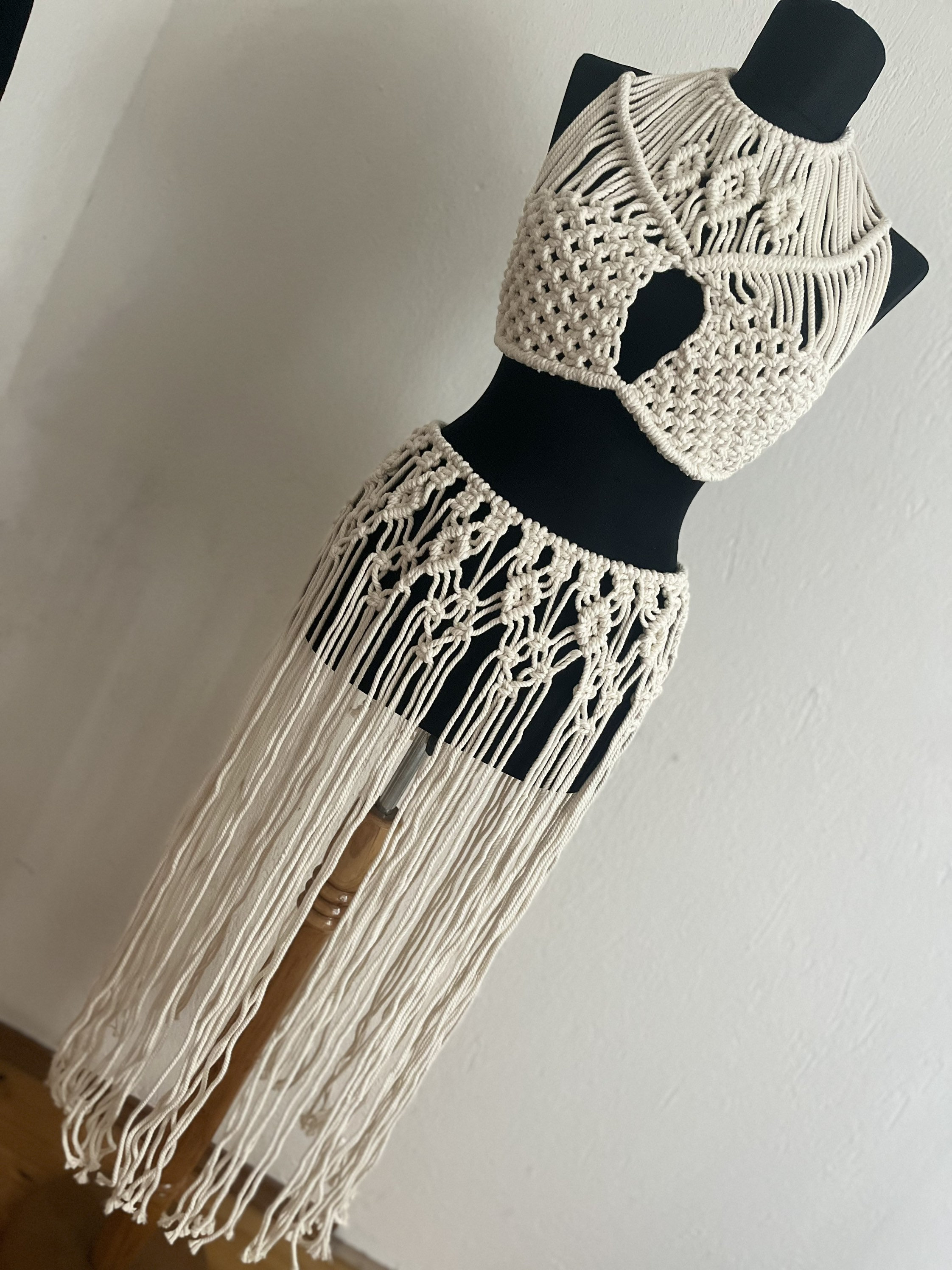 Swimsuit Coverup , Macrame Topcrop , Wedding Dress , Beach Wedding ...