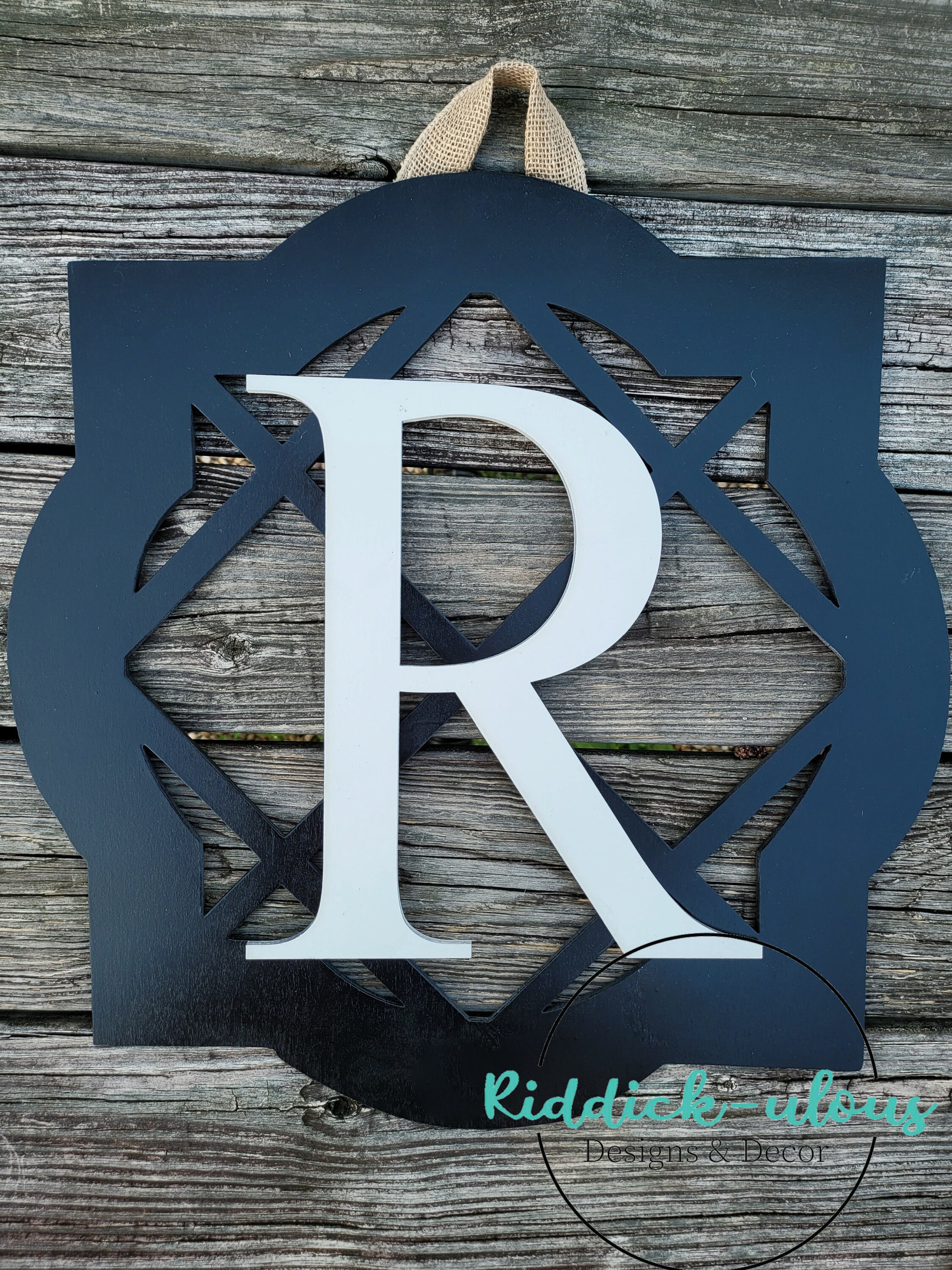 Monogrammed Window Hangers - Etsy