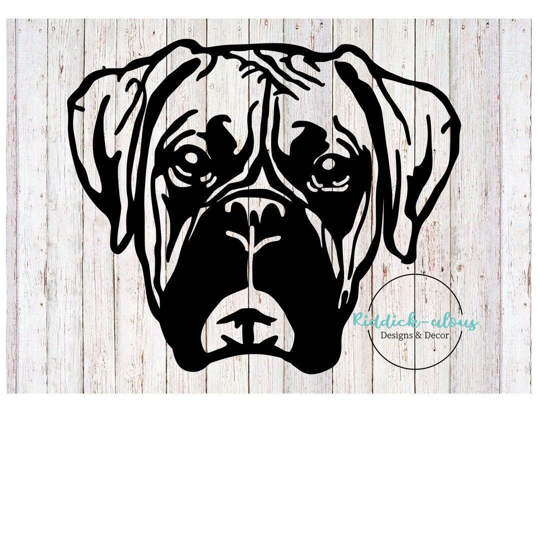 Boxer SVG - Etsy