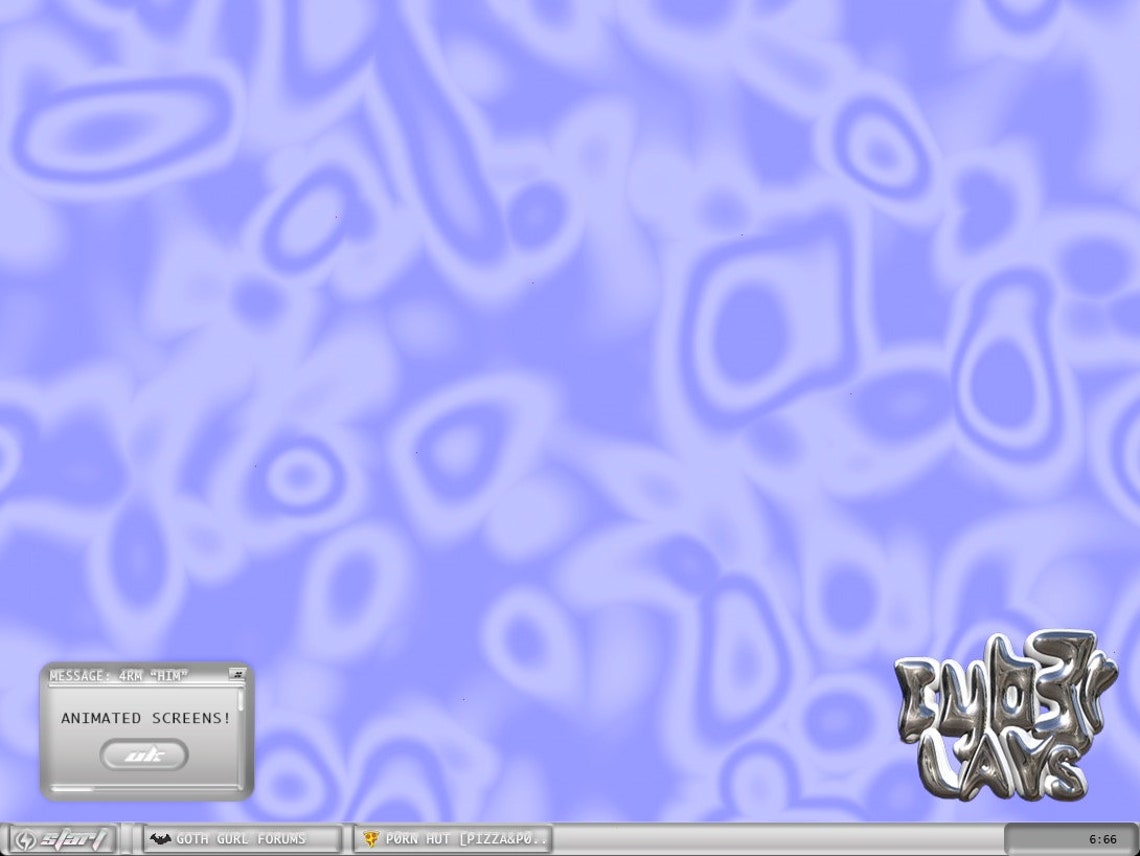 Animated Y2K blue Trance Twitch Overlay Background - Etsy Canada