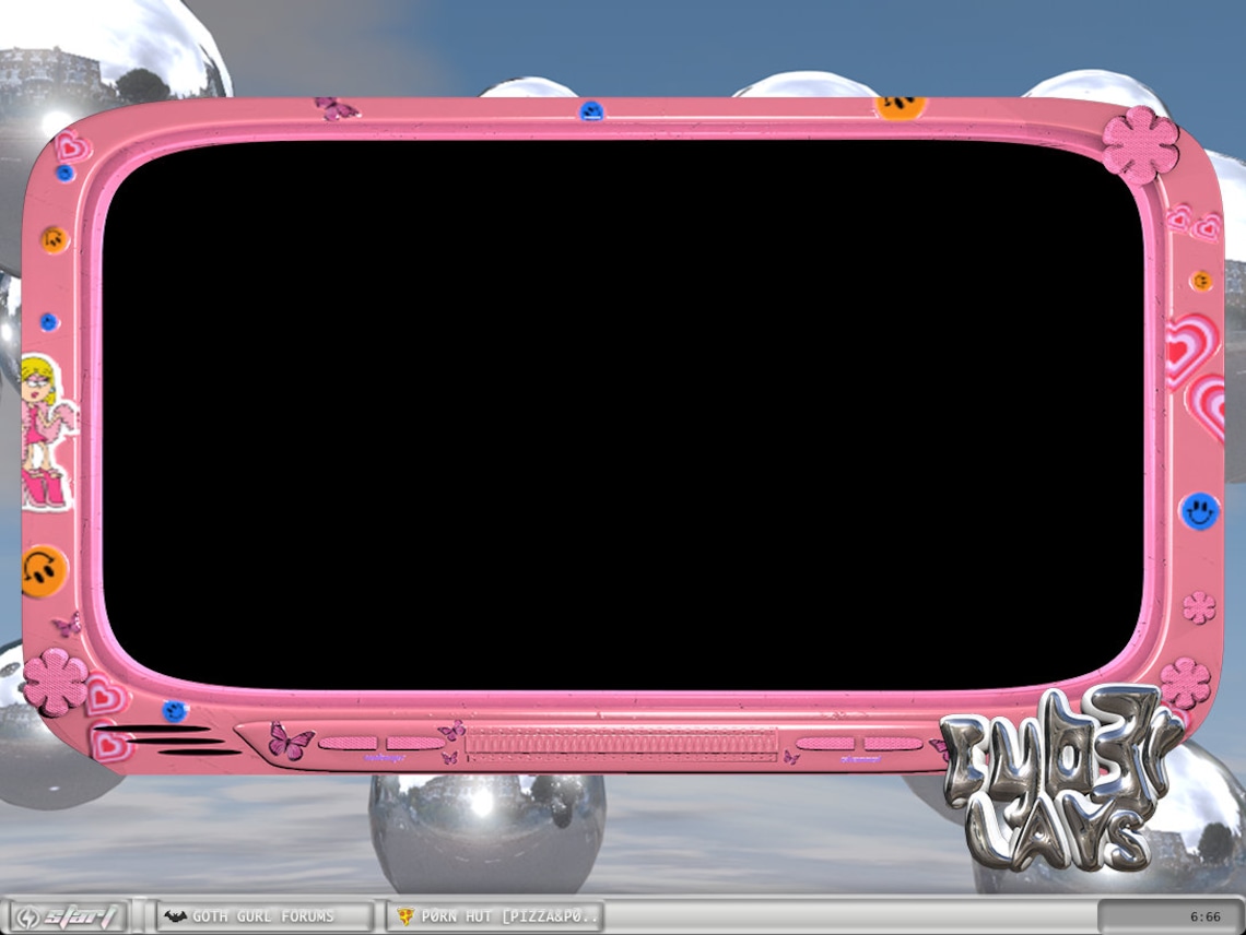 CRTV Y2K STICKERED FRAME - Etsy