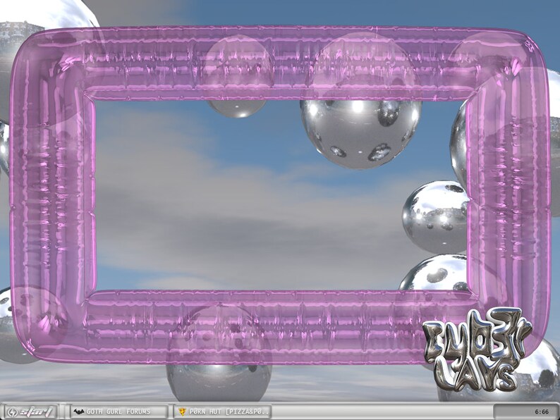 INFLATABLE Baby Pink Chair Y2K TWITCH Overlay Frame - Etsy