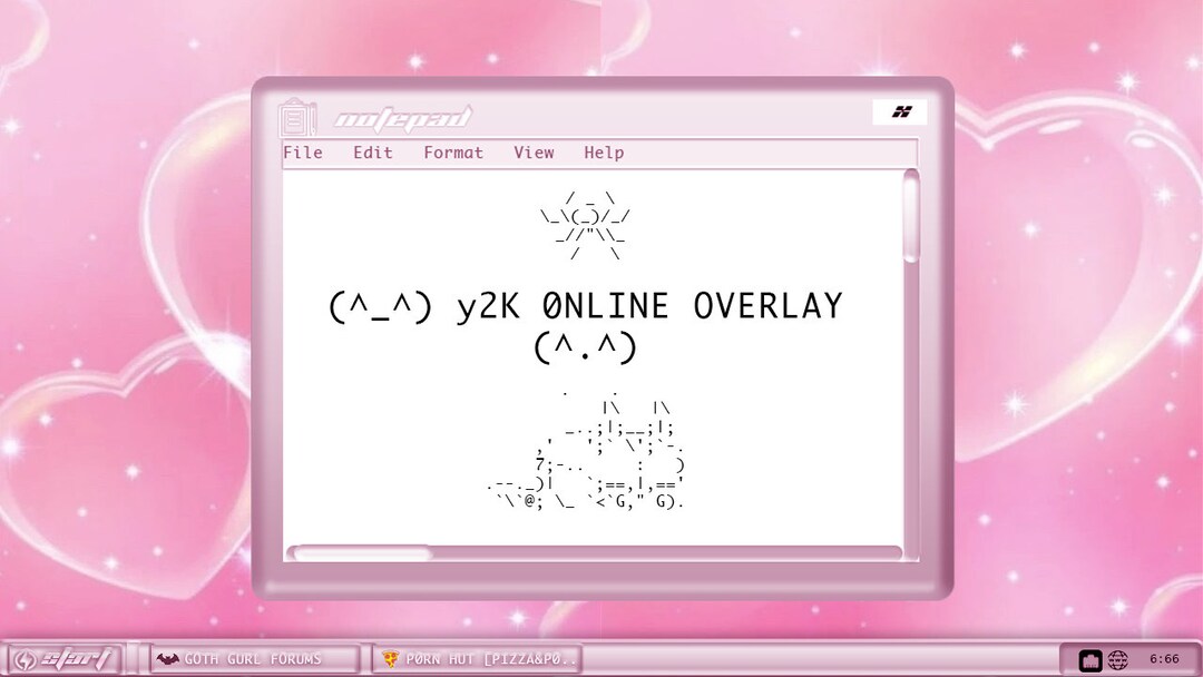 Y2K 0nlin3 Bab3 PINK OVERLAY PACK - Etsy Canada