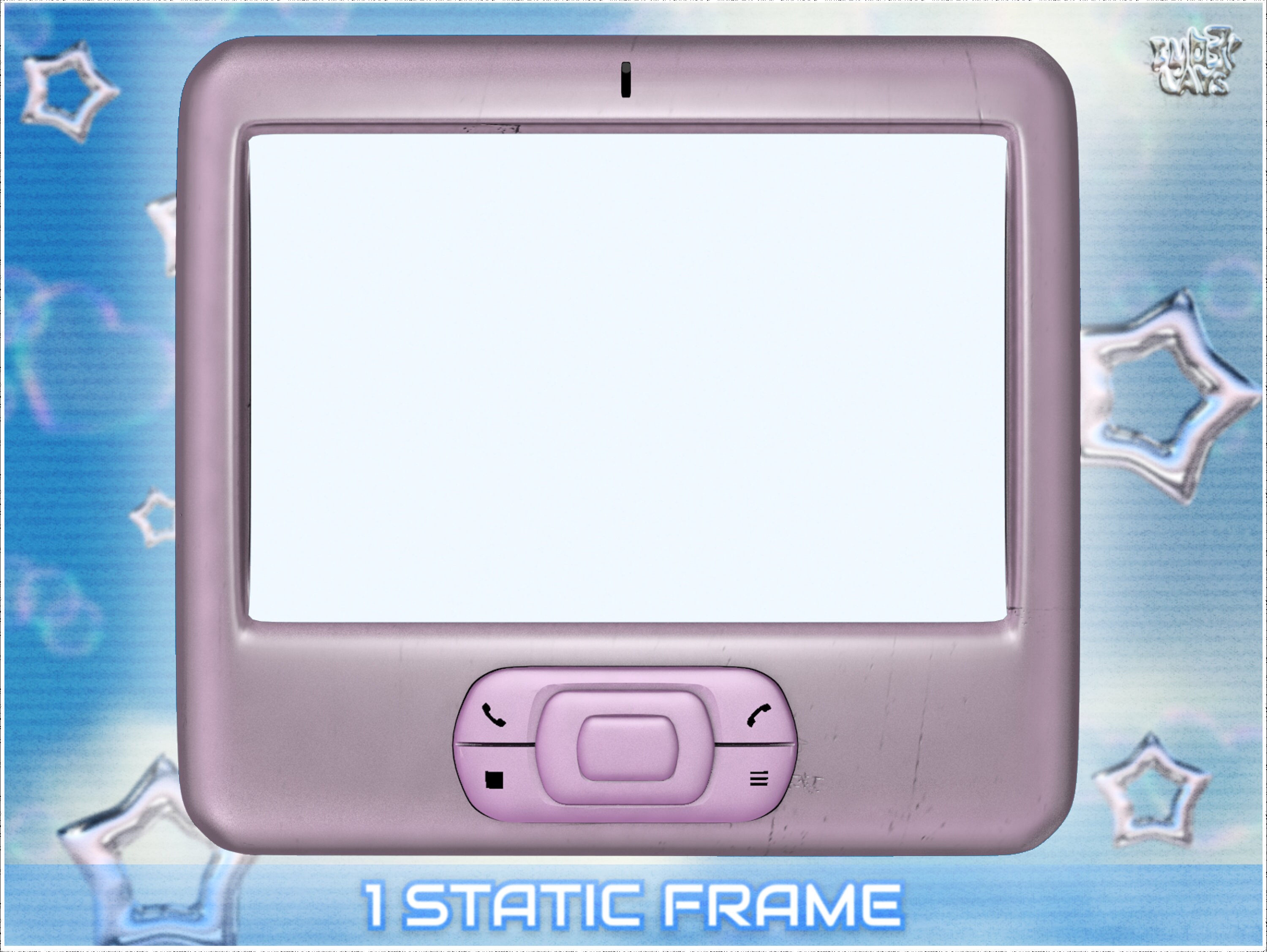 Twitch Streaming Y2K Static cellphone Baby Pink Camera Frame Y2kcore - Etsy