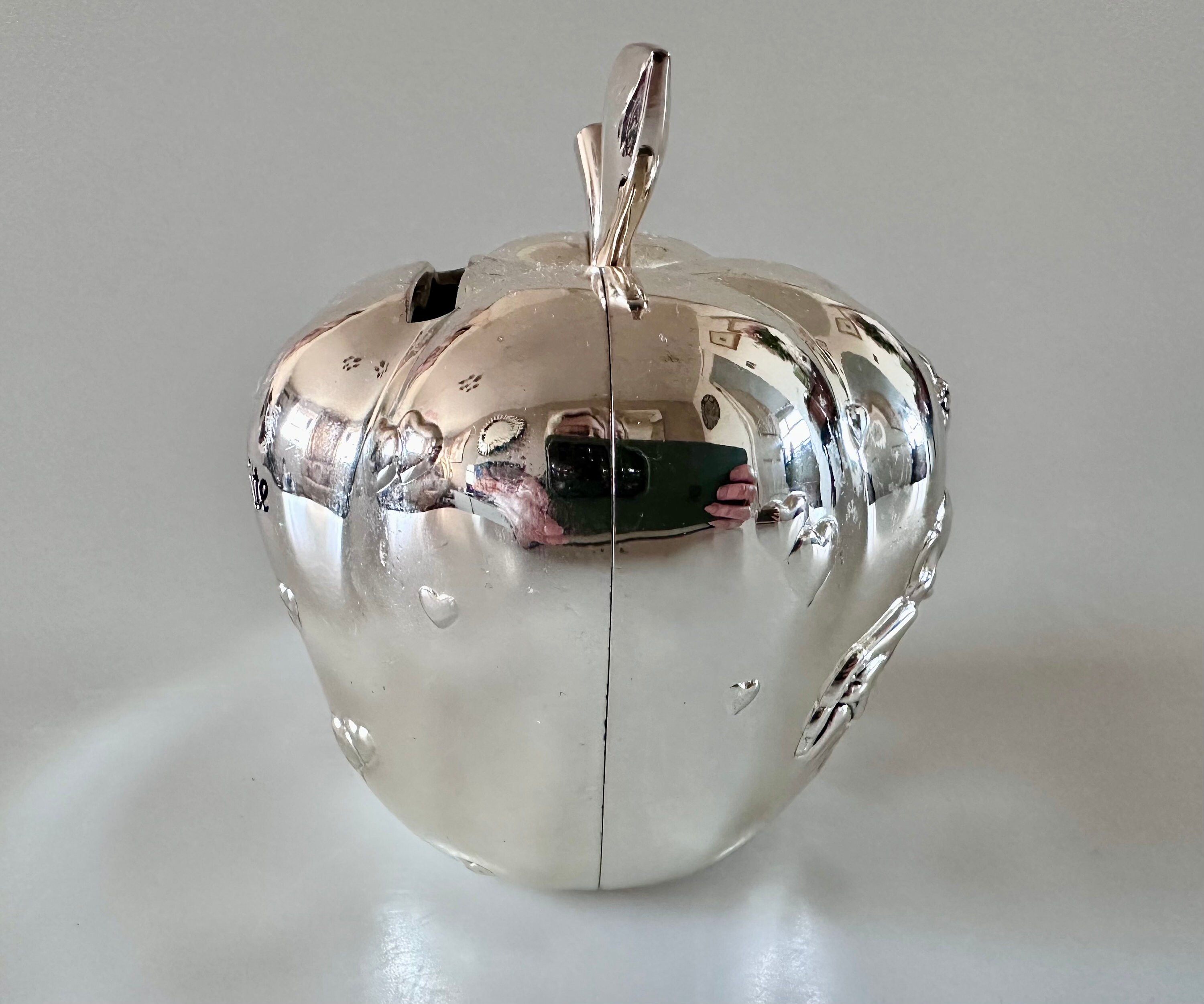 Rare Walt Disney Vintage Snow White Silver Plated Apple Money Box ...