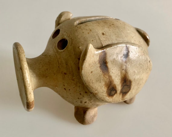 Vintage COOPER POTTERY Studio Pottery Stoneware Piggy Bank - Etsy