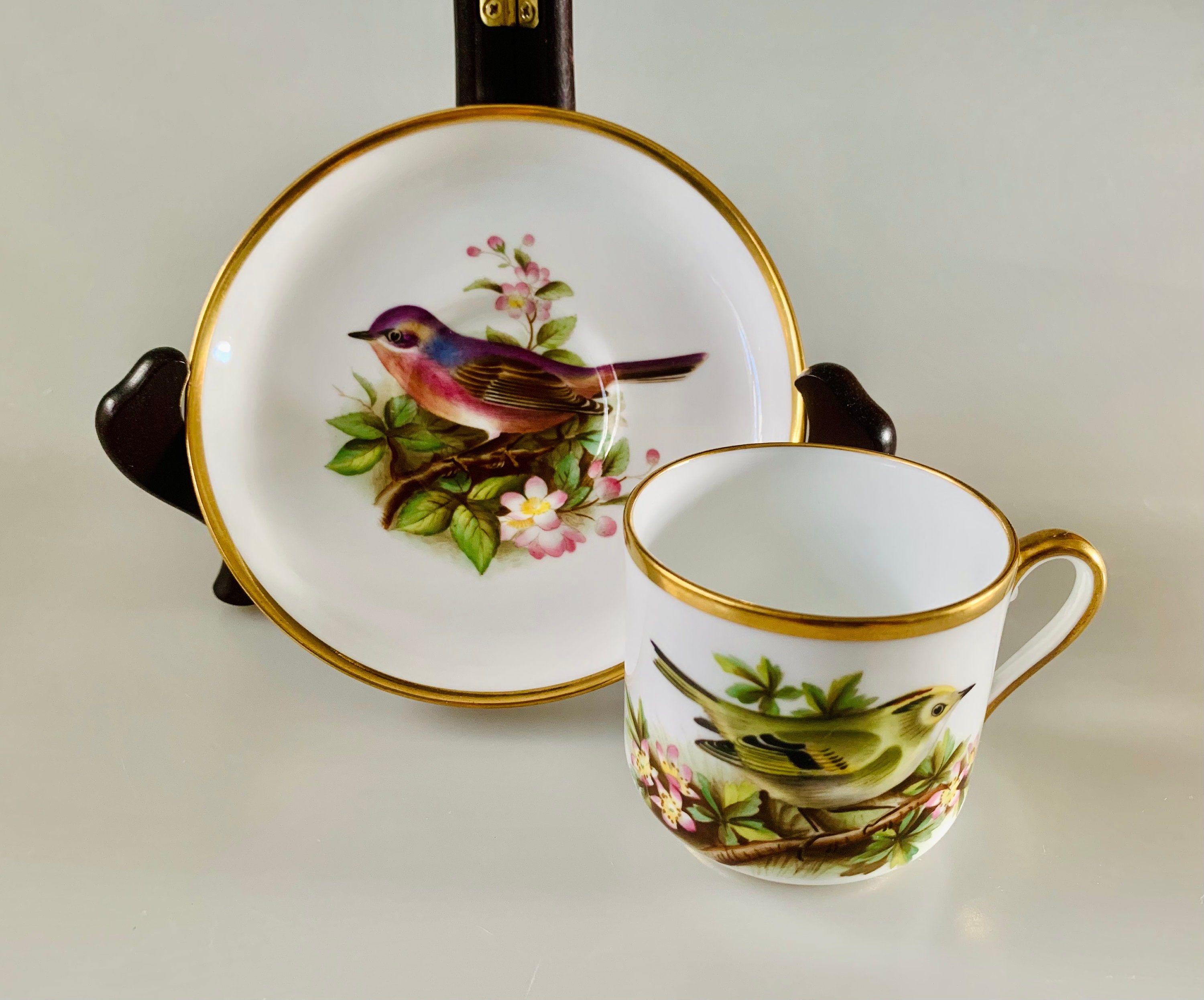 Rare Antique SPODE COPELANDS Hand Painted Expresso Coffee Cup and ...