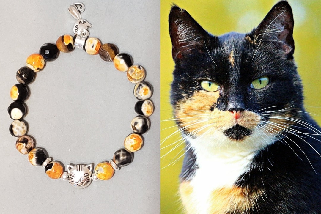 Calico Cat Bracelet Cat Bracelet Cat Lover Gift Cat Memorial Bracelet ...