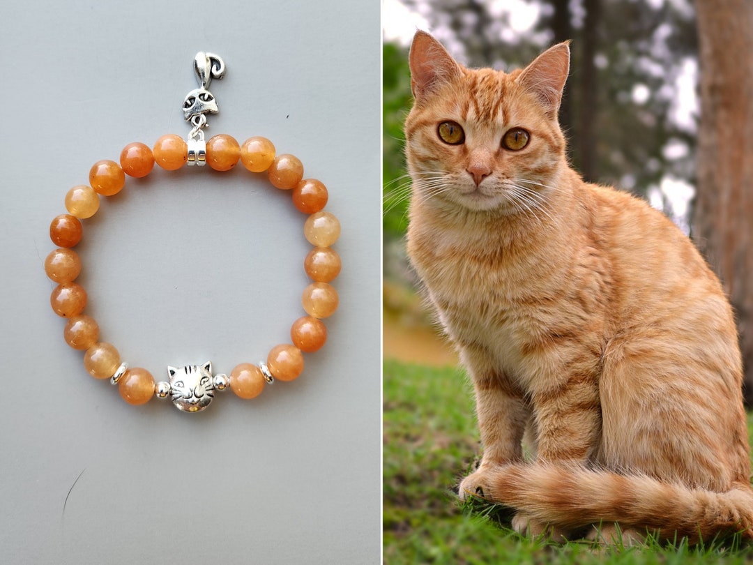 Orange Tabby Cat Bracelet | Cat Bracelet | Cat Lover Gift | Cat ...