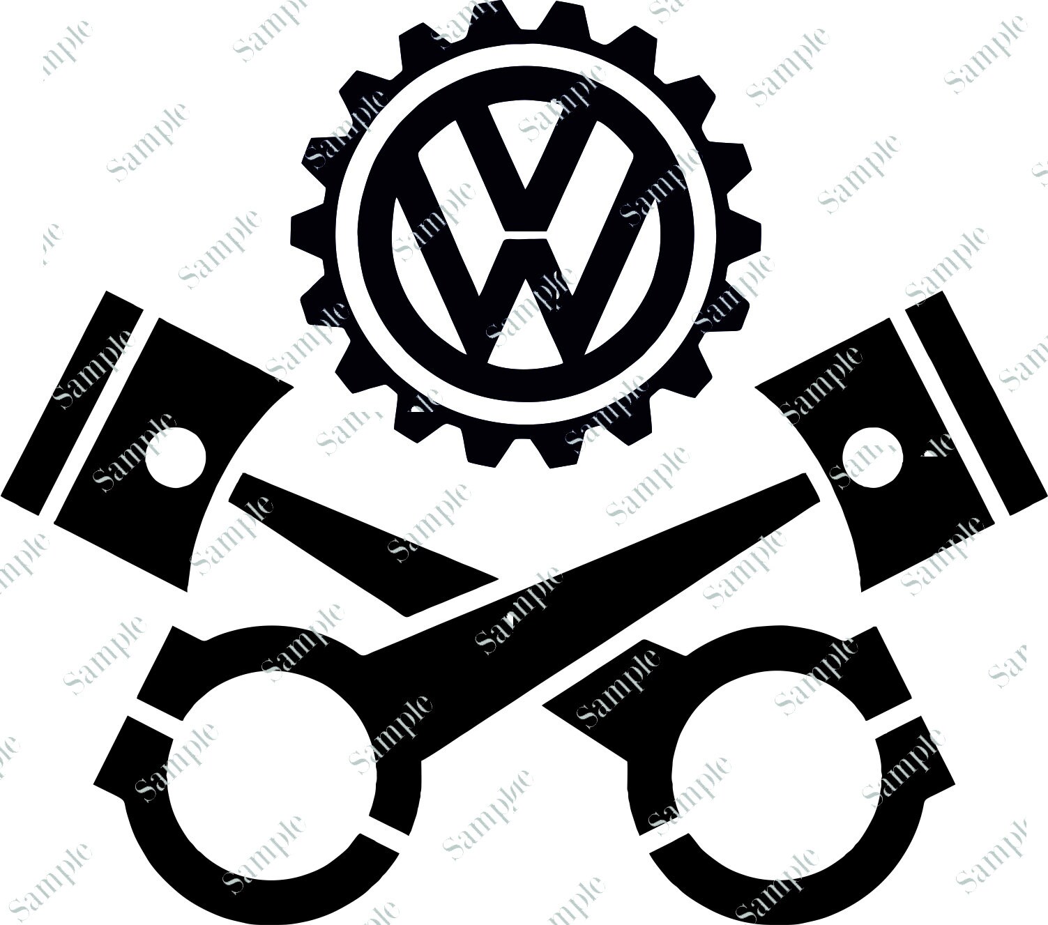 SVG FILE VW Piston Logo for Cricut 3d Printing Etc - Etsy