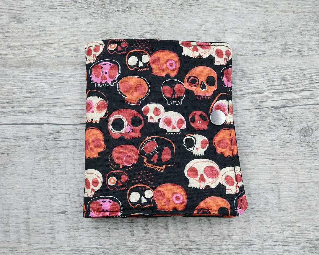 Needle Book, Goth Skulls Embroidery Needle Purse, Handmade Sewing ...