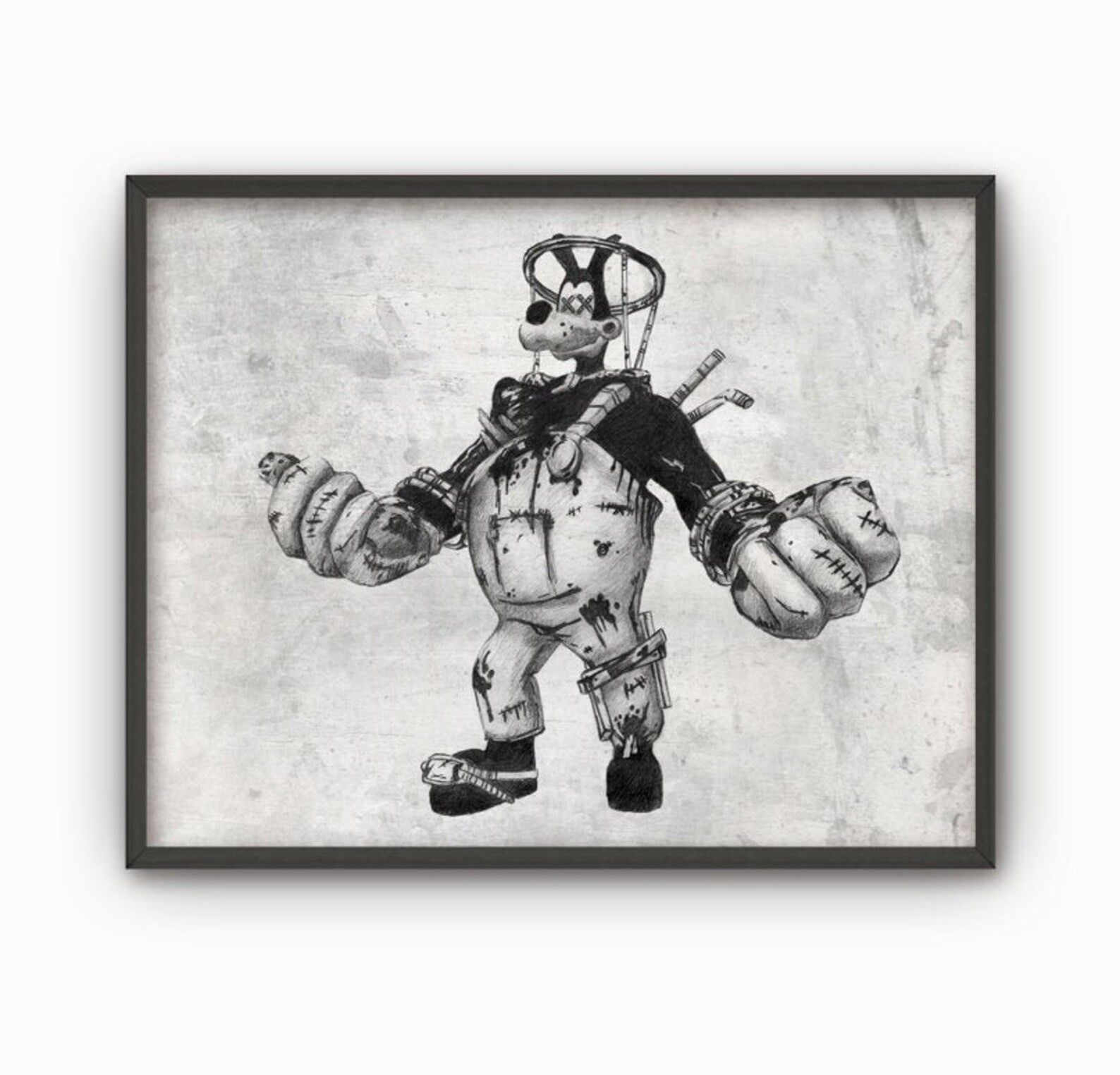 Brute Boris Printable Fan Art Poster Bendy and the Ink | Etsy