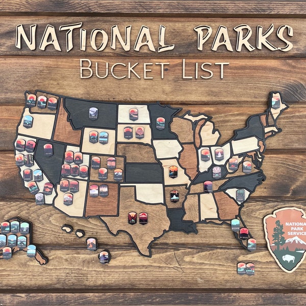 Bucket List Map - Etsy